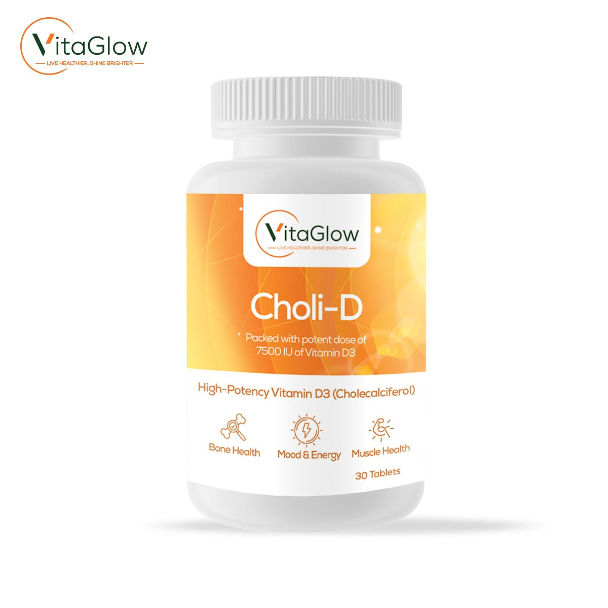 Choli-D Vitamin Tablet – Bone & Joint Health Supplement | VitaGlow